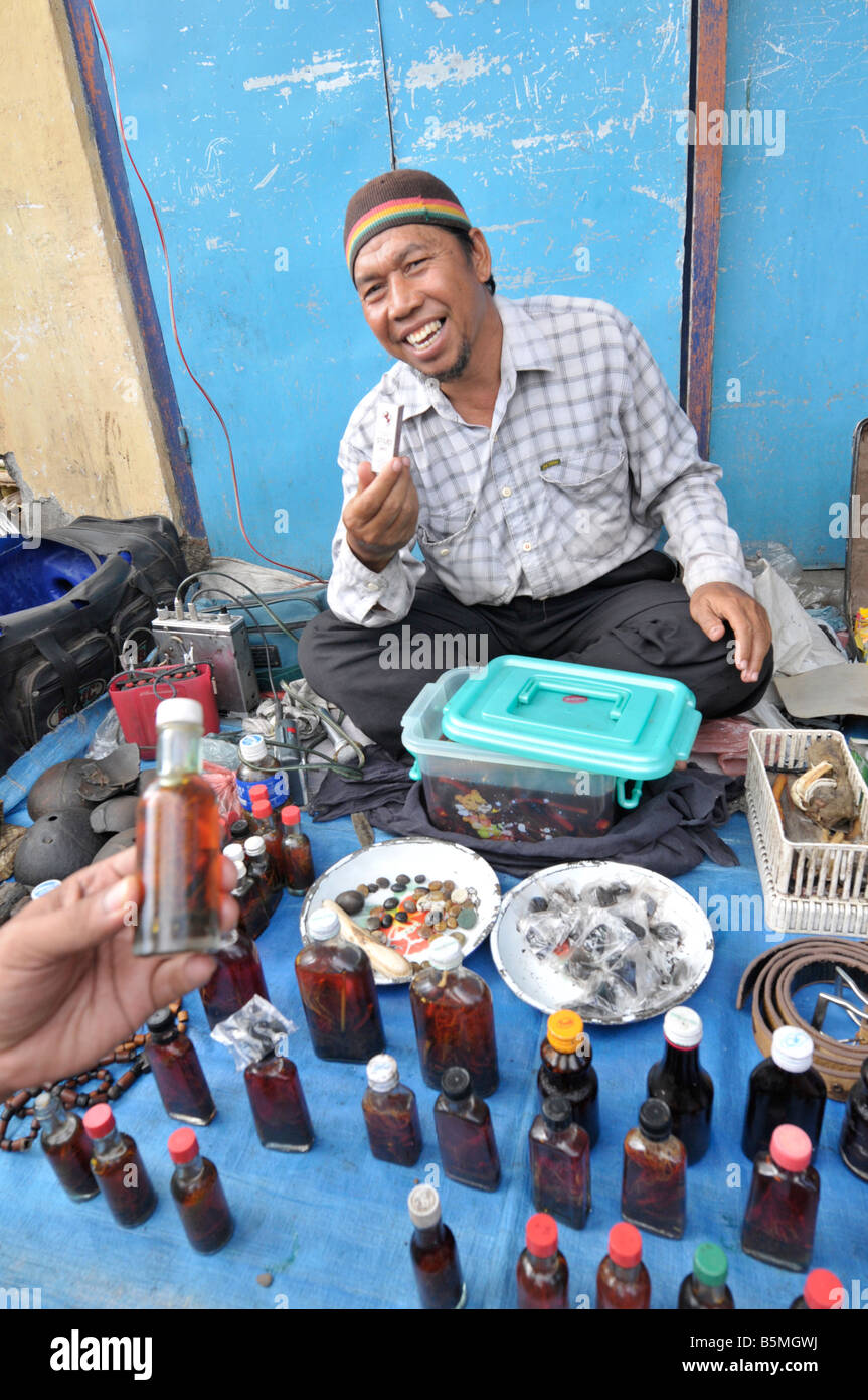 Balinese street vendor selling herb and old stuff, Bali,Indonesia Stock ...