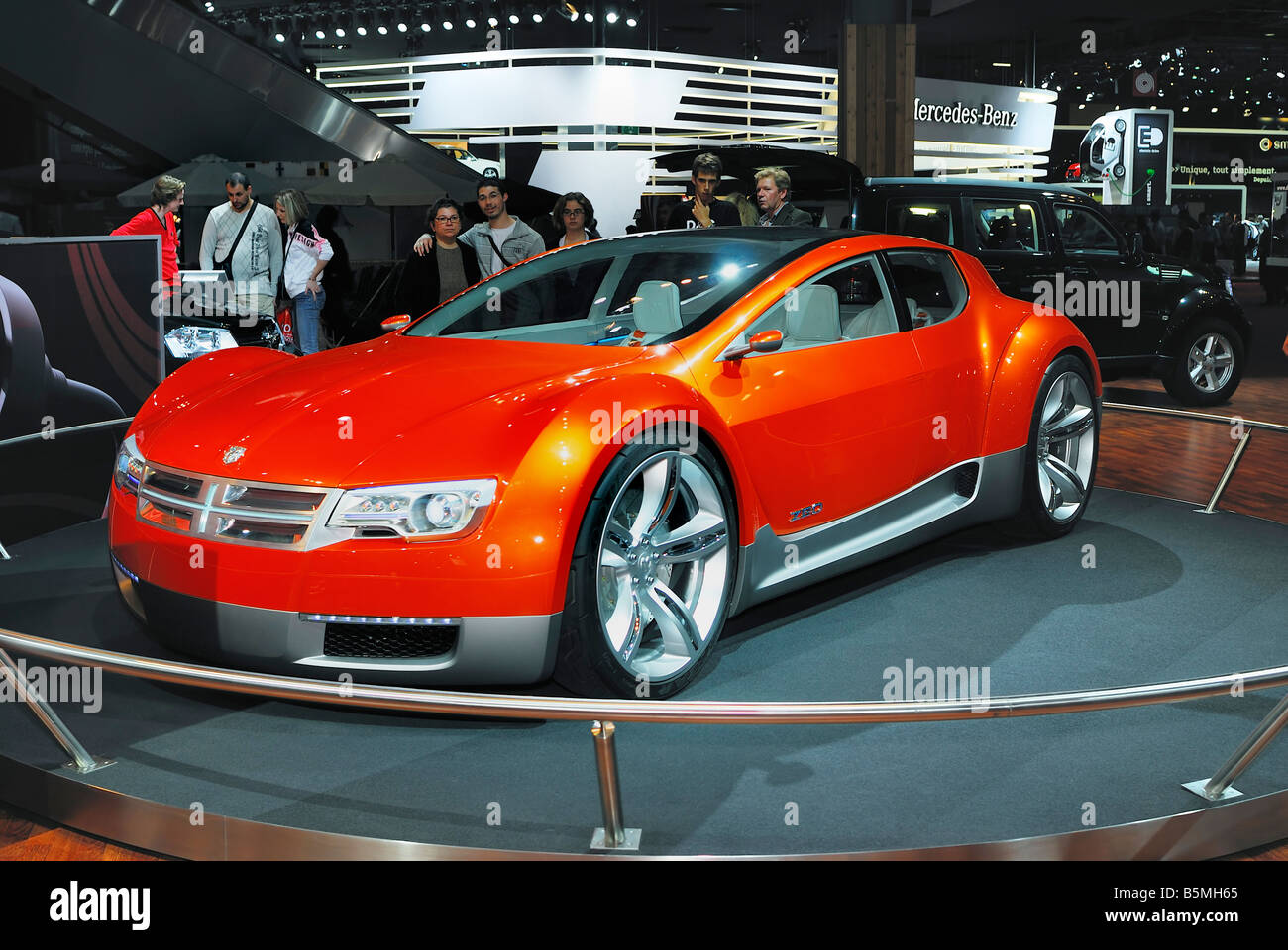 Paris France, Paris Auto Show Electric Motor "Concept Car" "Chrysler ...