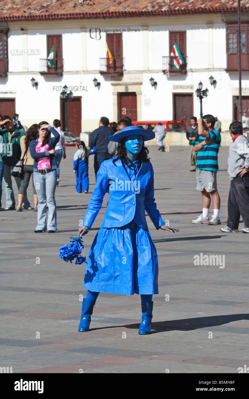 street performer, Tunja, Boyacá, Colombia, South America Stock Photo - Alamy