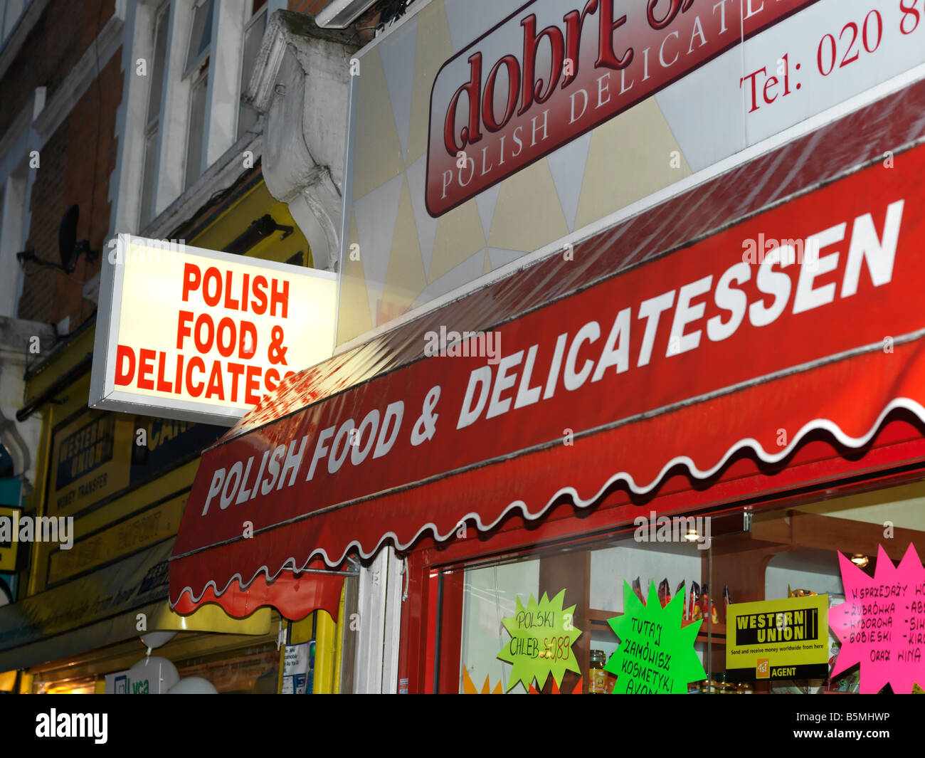 Polish Shop Tooting London England Stock Photo - Alamy