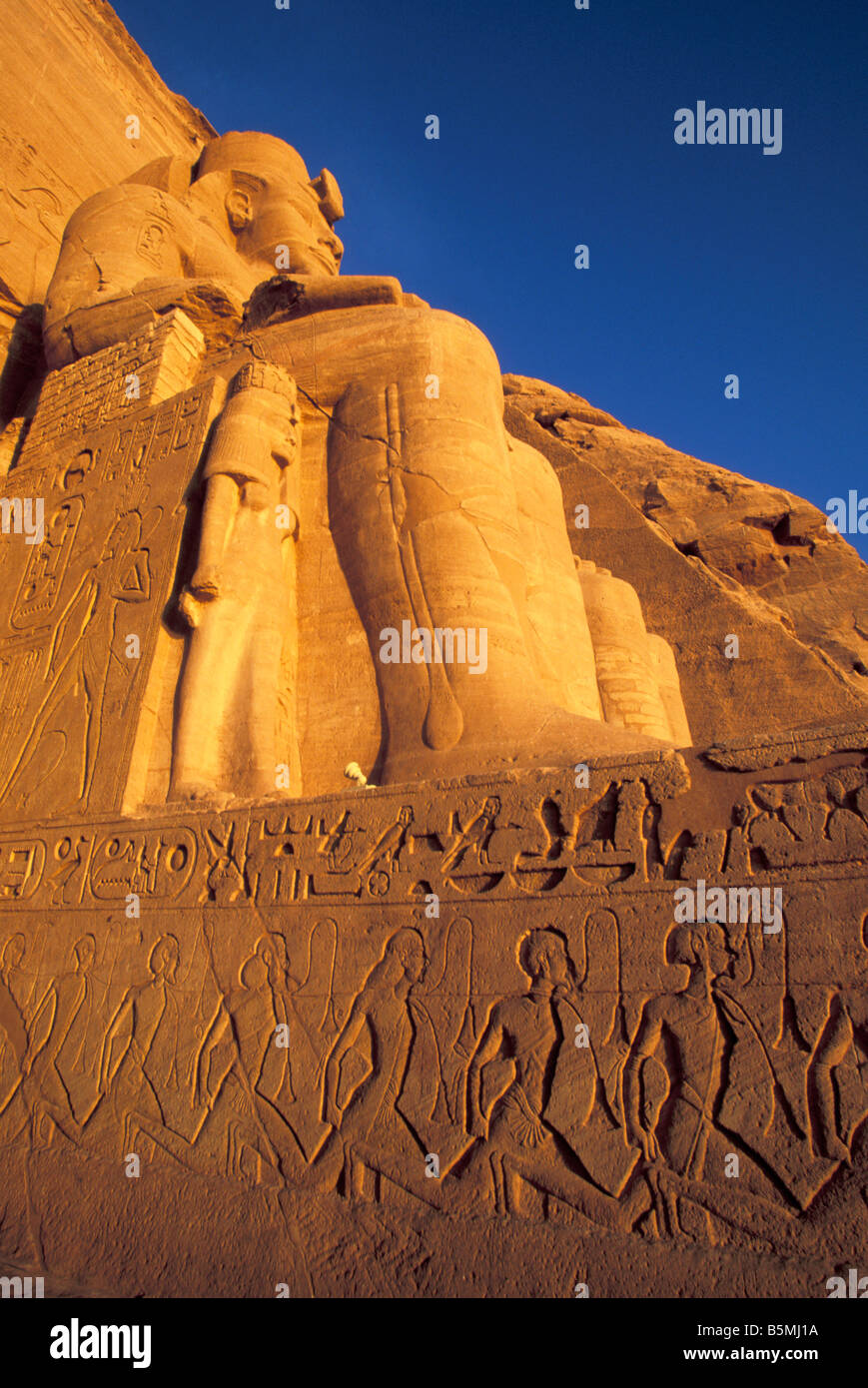 Ramesses Syrian Prisoners Abu Simbel Egypt Stock Photo - Alamy