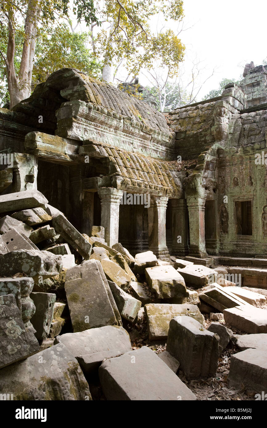 Inside the overgrown temple of Ta Prohm Temples of Angkor Siem Reap Cambodia Stock Photo - Alamy