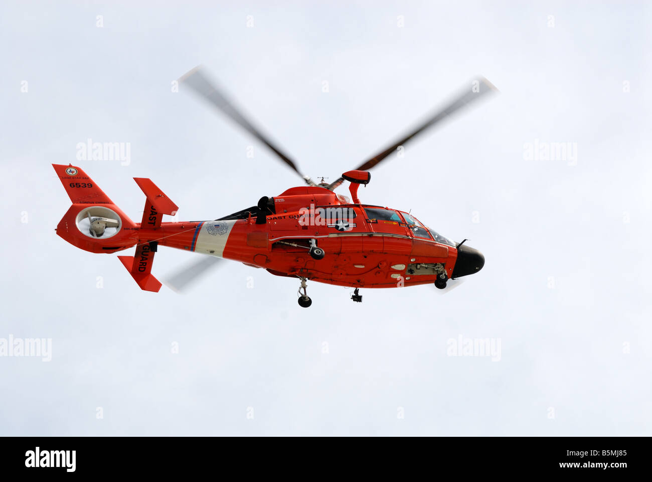 Red Helicopter Flying