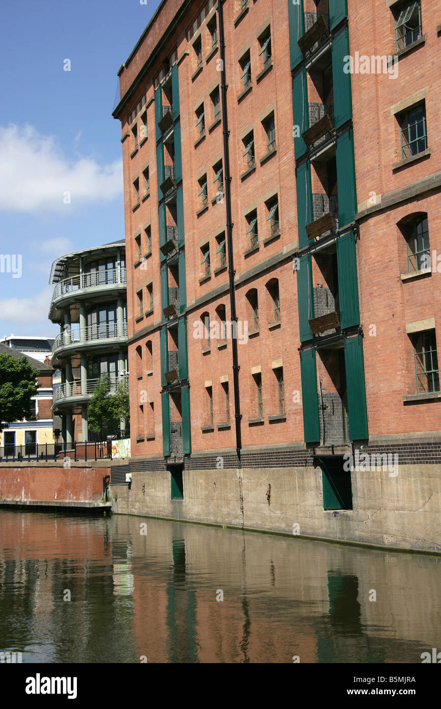 City of Nottingham, England. The redeveloped Castle Wharf and former ...