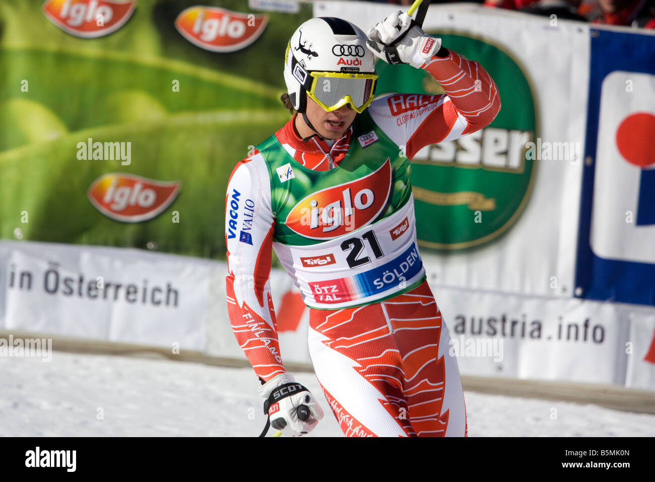 SOELDEN AUSTRIA OCT 26 Marcus Sandell FIN competing in the mens giant ...