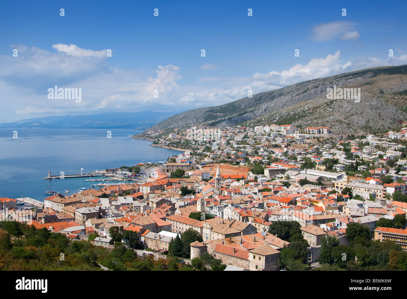 Senj small city at north Croatian coast Stock Photo - Alamy