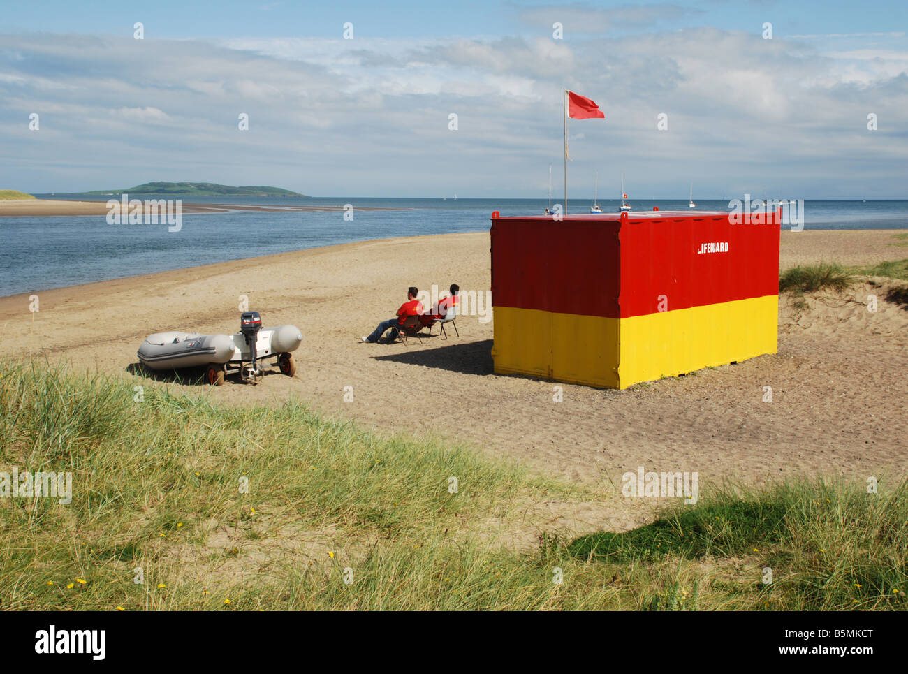 Lifeguard station. Malahide beach, Co Dublin, Ireland Stock Photo - Alamy