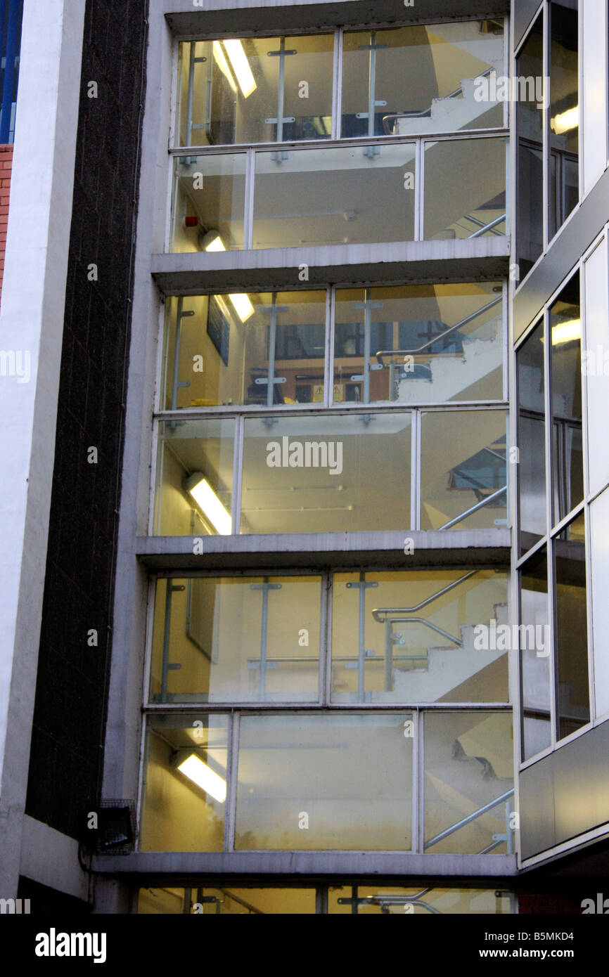 Exterior view of staircase Burton College Stock Photo - Alamy