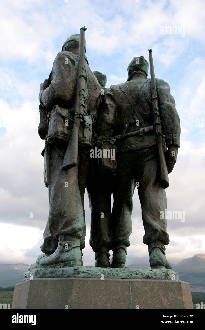 Commando memorial at Spean Bridge Scotland Highlands Stock Photo - Alamy