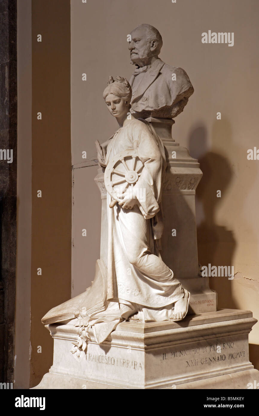 Memorial to Francesco Ferrara, Church of San Domenico, Palermo, Sicily ...