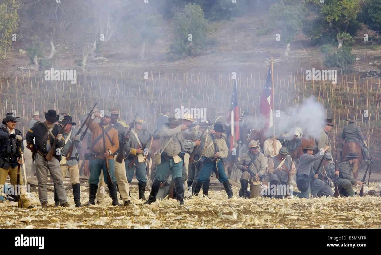 Confederate american civil war reenactors hi-res stock photography and ...