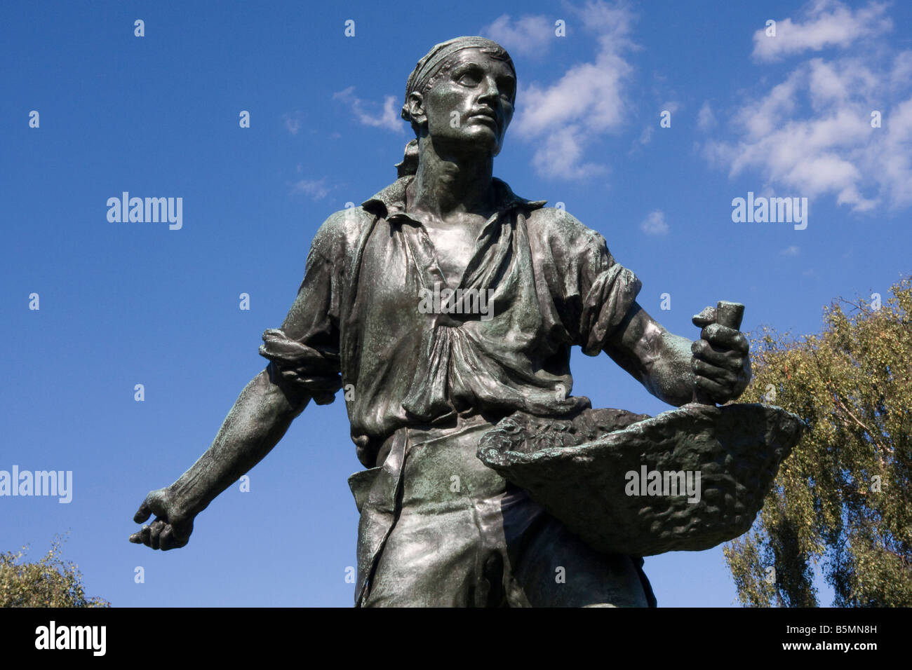 Statue of the Sower in the Royal Botanic Gardens Kew Richmond Surrey ...