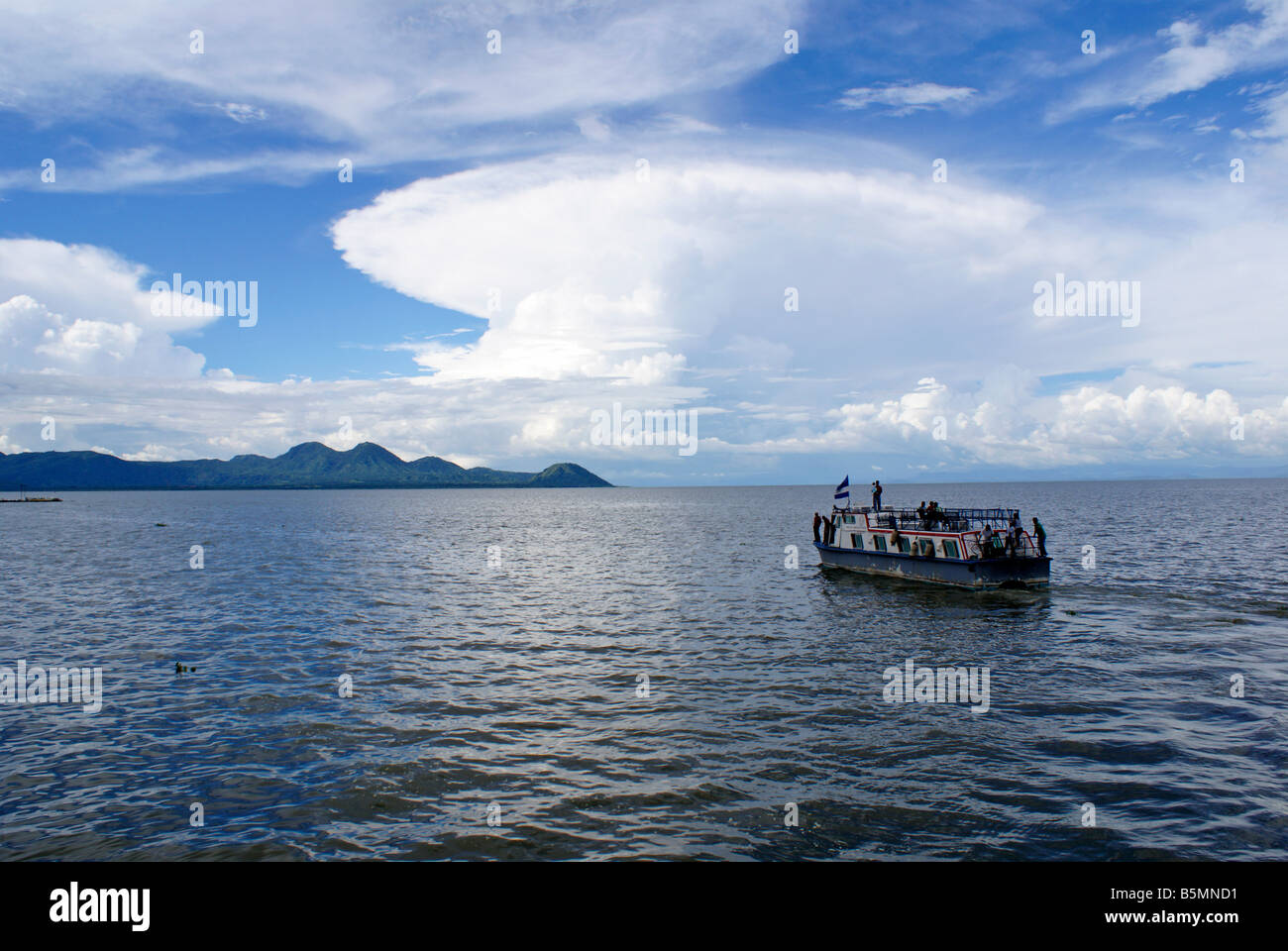 Passenger ferry on Lake Managua or Lago Xolotlán , Managua, Nicaragua ...