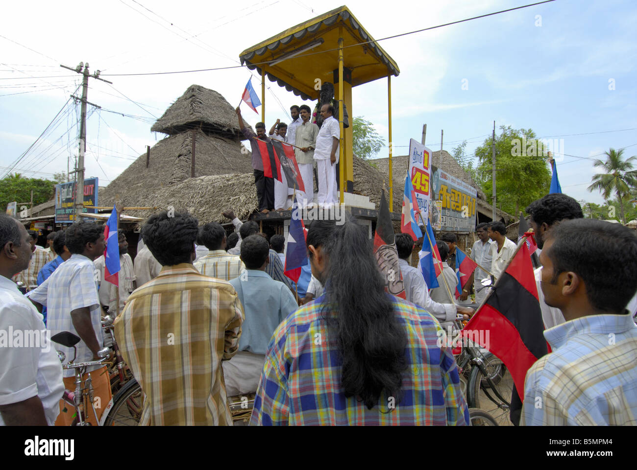 ELECTION CAMPAIGN IN TAMILNADU Stock Photo - Alamy