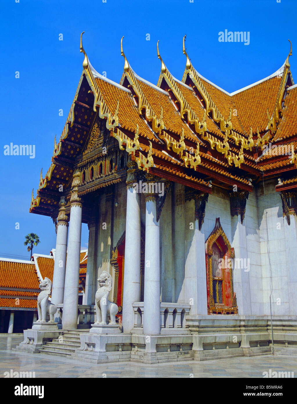 Wat Benchamabophit the Marble Temple Bangkok Thailand Stock Photo - Alamy