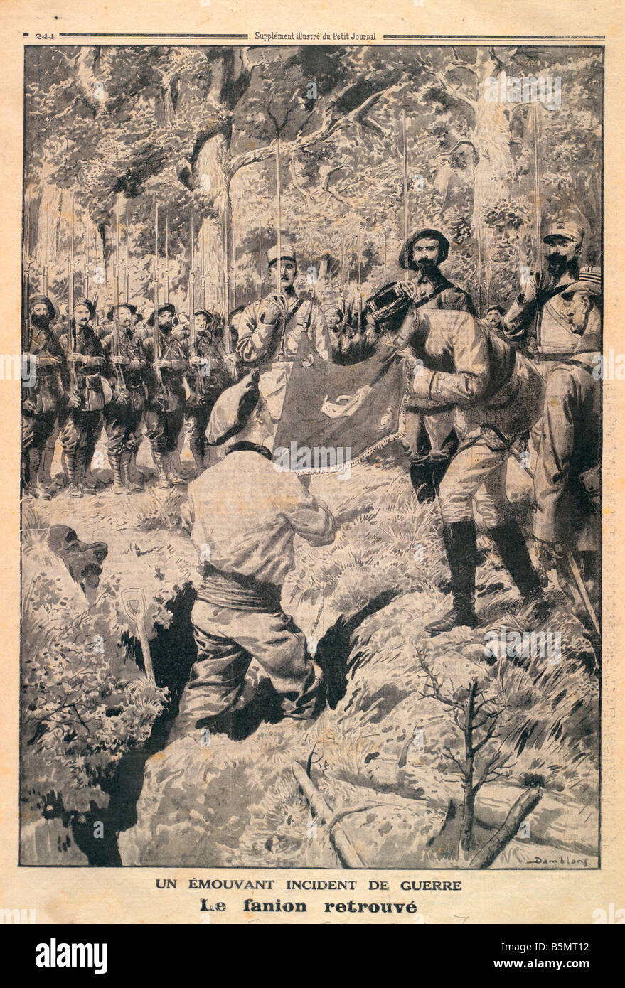 9FK 1915 9 0 A1 E Retrieval of reg flag 1915 Pet J World War 1 France ...