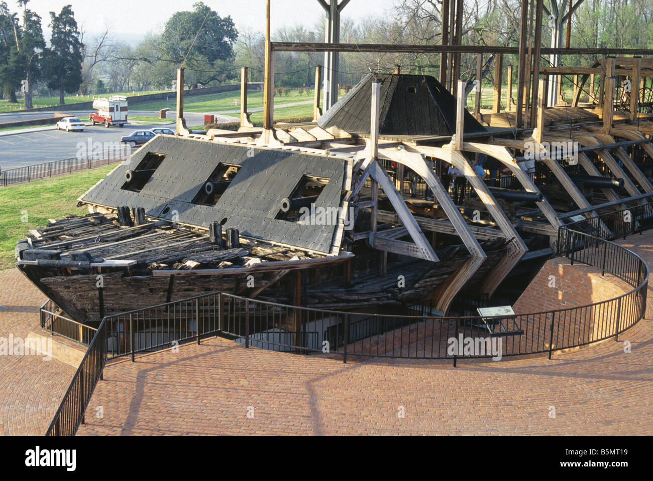 Civil war gunship the USS Cairo in Vicksburg Mississippi USA Stock ...