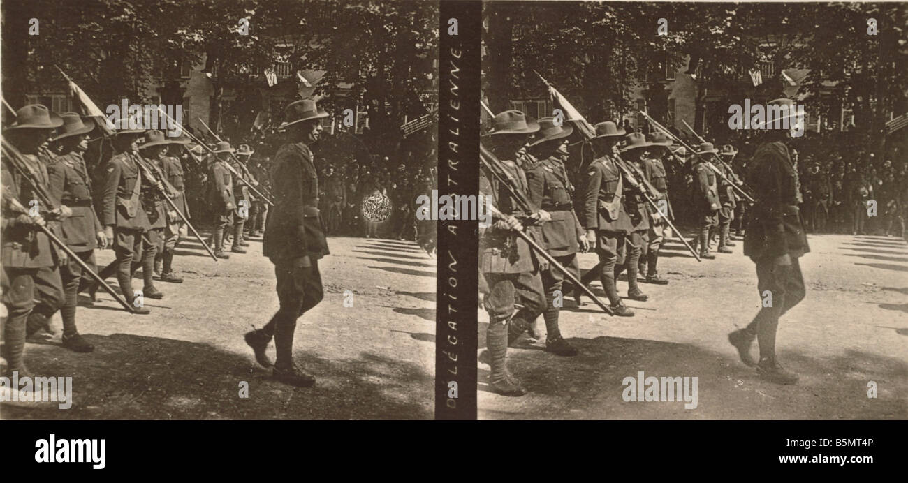 Paris 14 july 1919 parade hi-res stock photography and images - Alamy