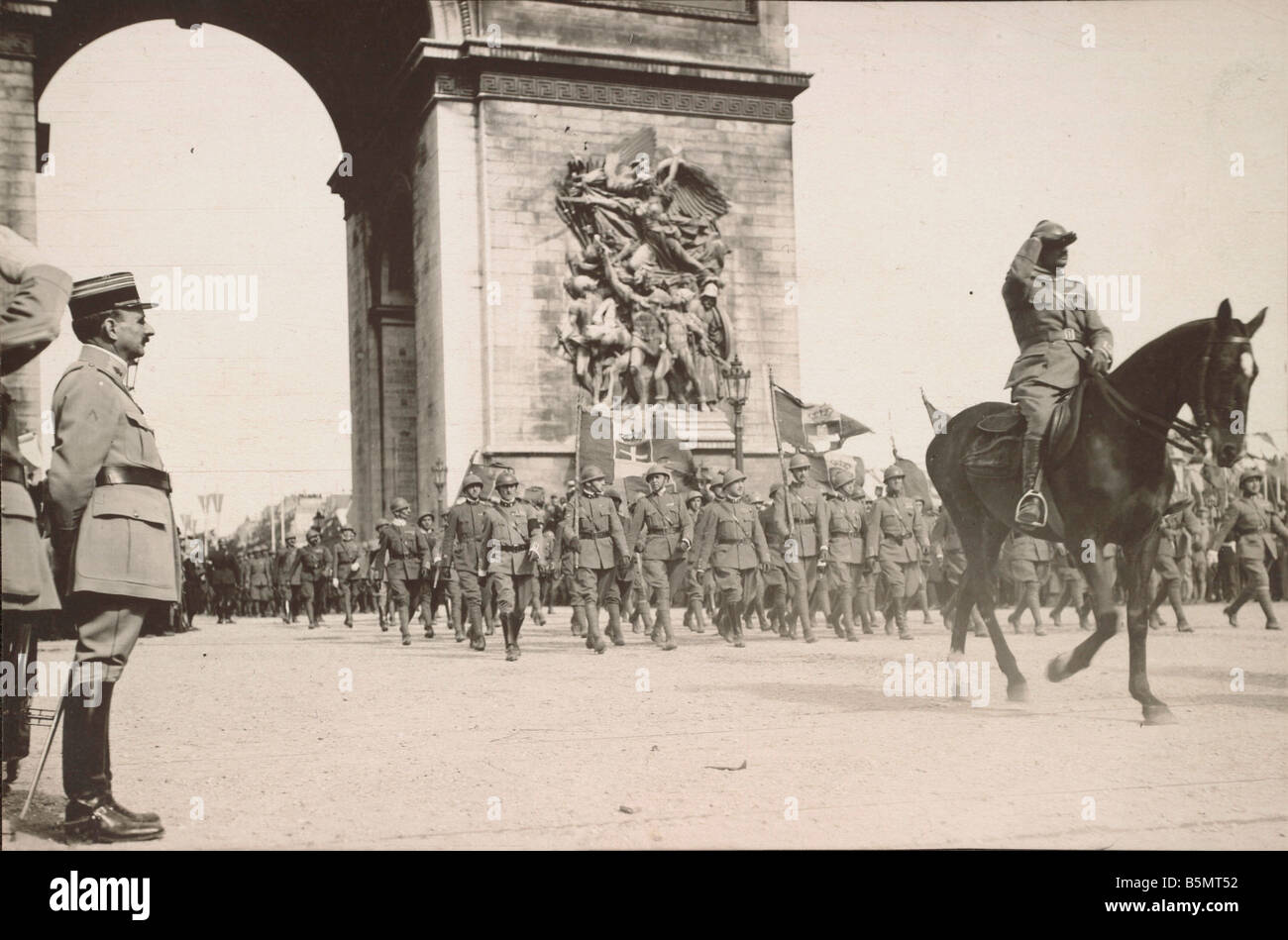 9FK 1919 7 14 A1 8 E Victory Celebrations Paris Arc d Triom France Allied celebrations of the ...
