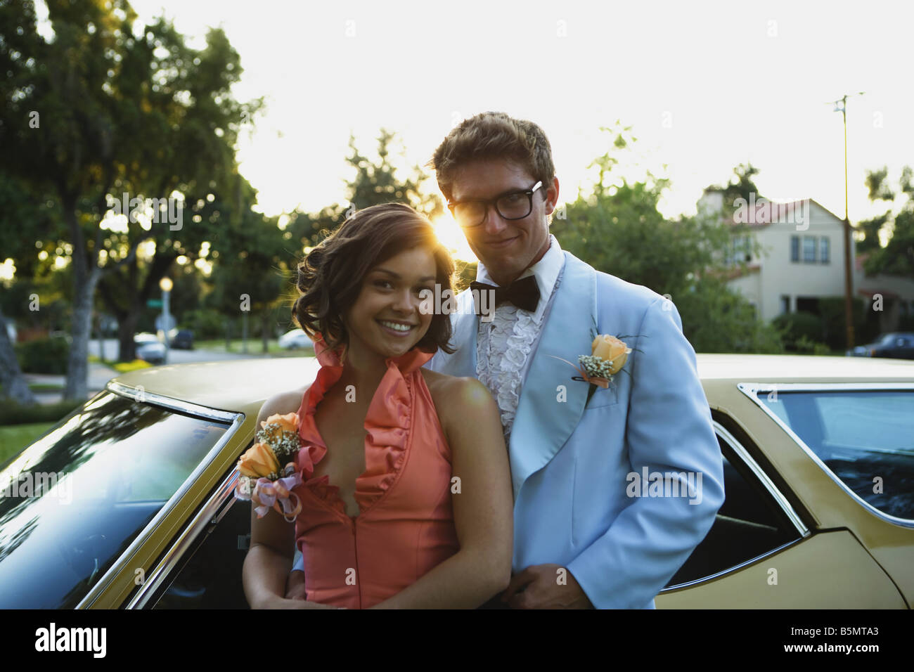 Young couple going to prom Stock Photo - Alamy
