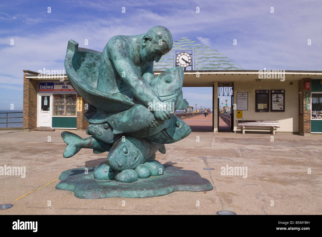 Sculpture, at Deal pier, Kent Stock Photo - Alamy