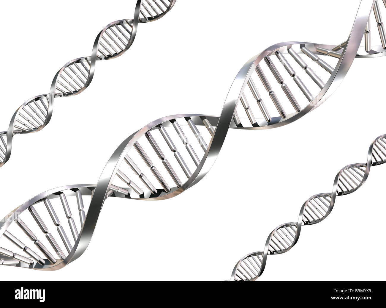 Isolated illustration of double helix DNA strands Stock Photo - Alamy