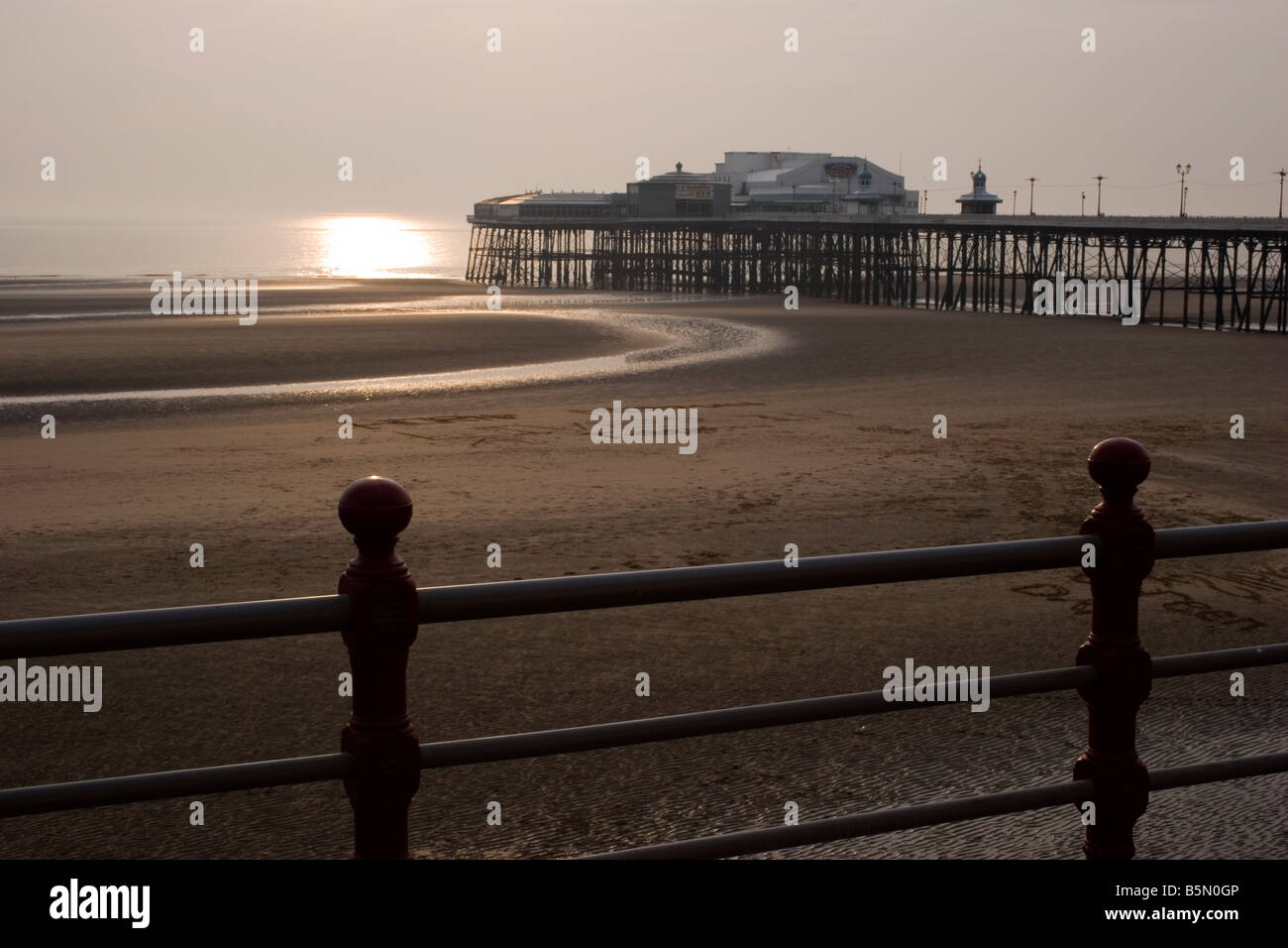 Blackpool beach in winter Stock Photo - Alamy