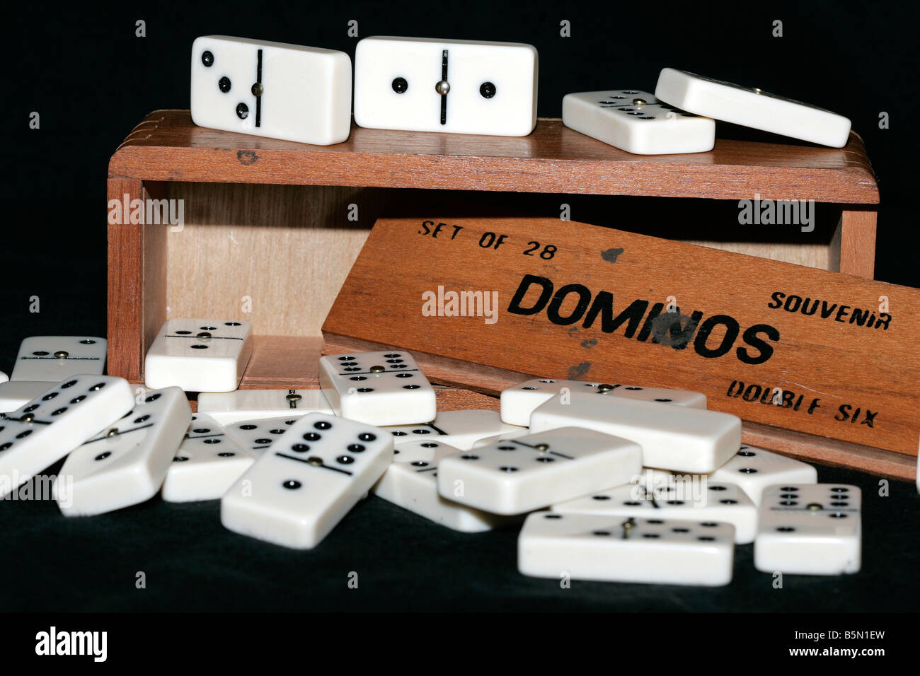 Black and white dominos hi-res stock photography and images - Alamy