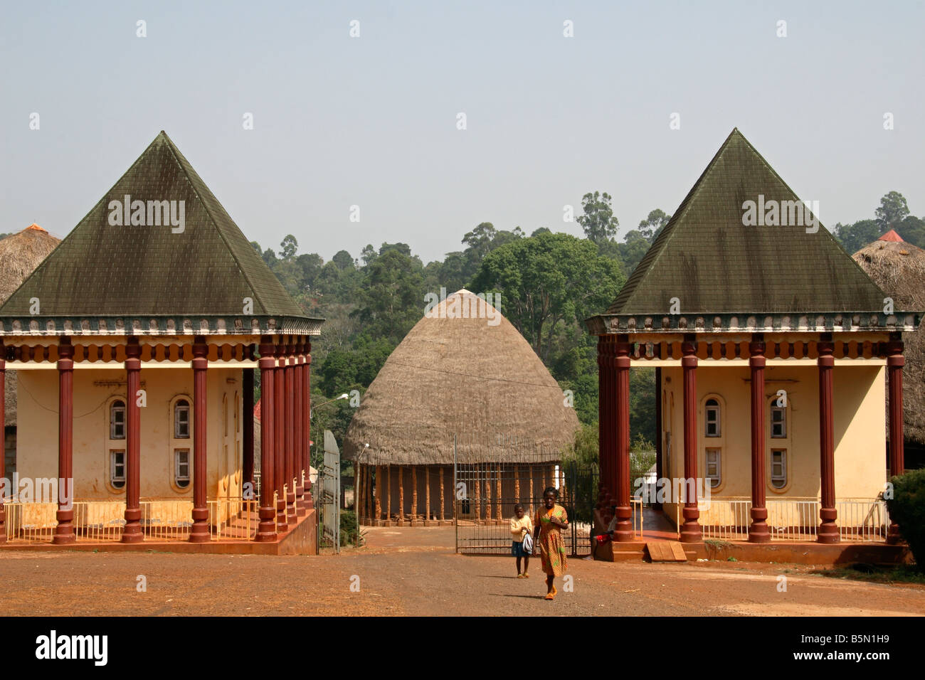 Royal temple palace or chefferie of Bandjoun West Province Cameroon ...