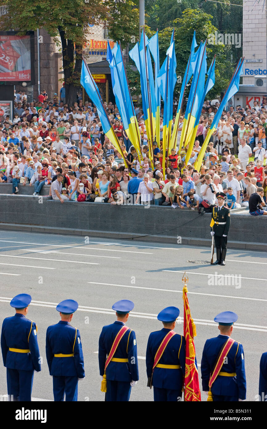 Annual Independence day parade along Khreshchatyk Street and Maidan ...