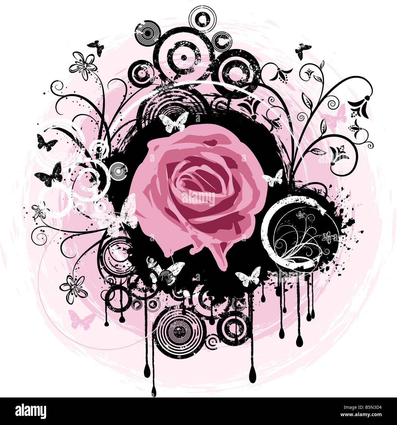 grunge rose abstract Stock Photo - Alamy