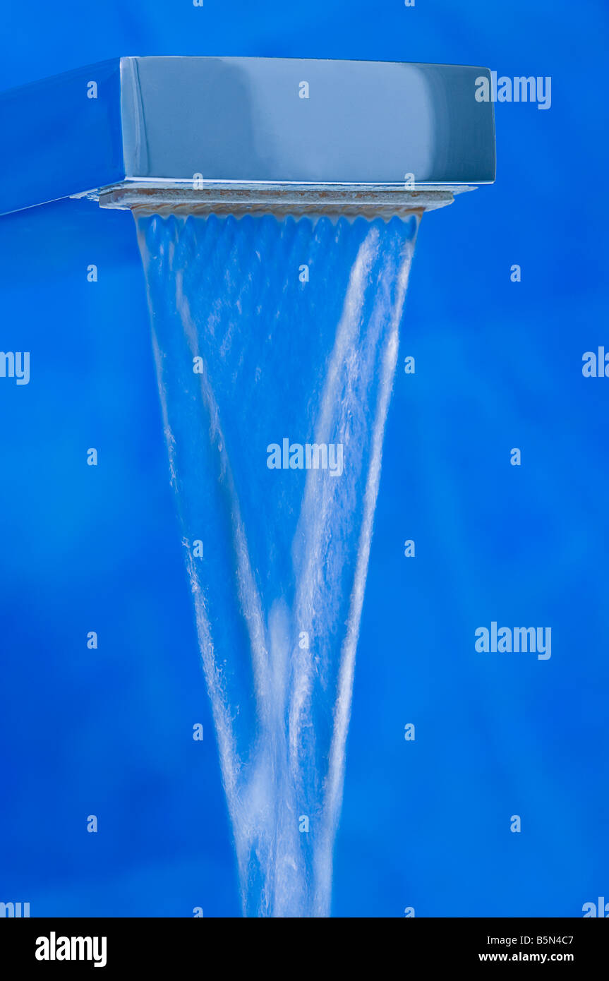 Water Flows From Domestic Tap Stock Photo - Alamy