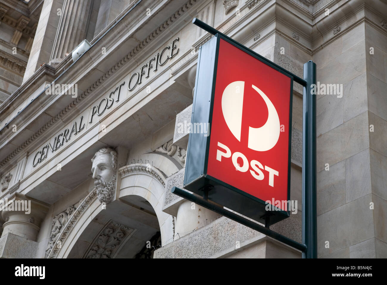 General Post Office Sign Adelaide Australia Stock Photo - Alamy