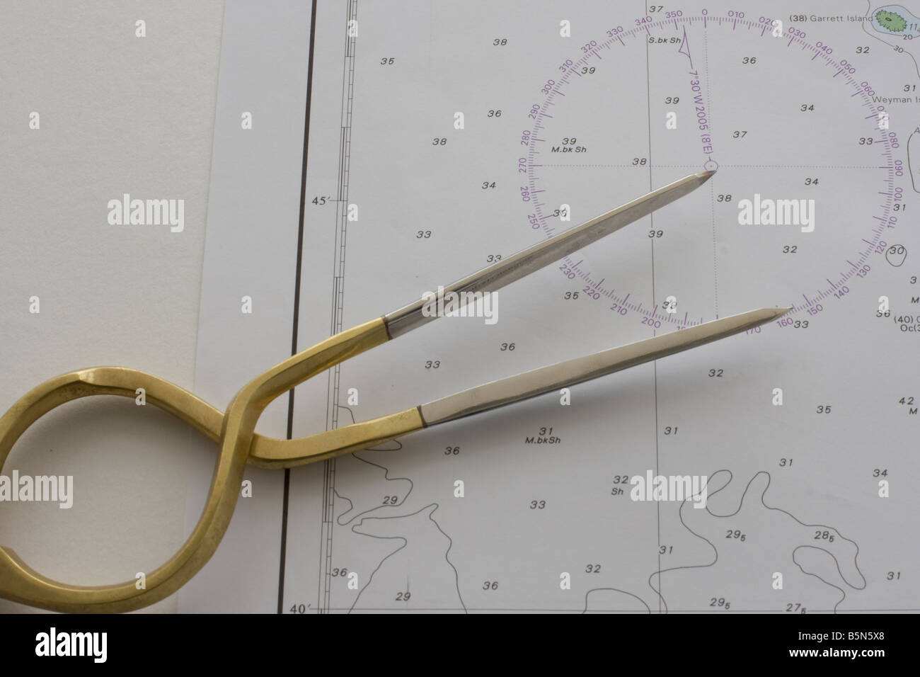 Single Handed Brass Divider Stock Photo - Alamy