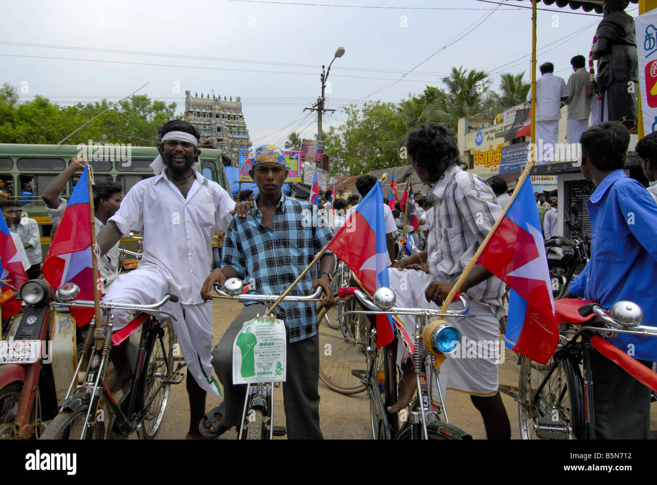 ELECTION CAMPAIGN IN TAMILNADU Stock Photo - Alamy