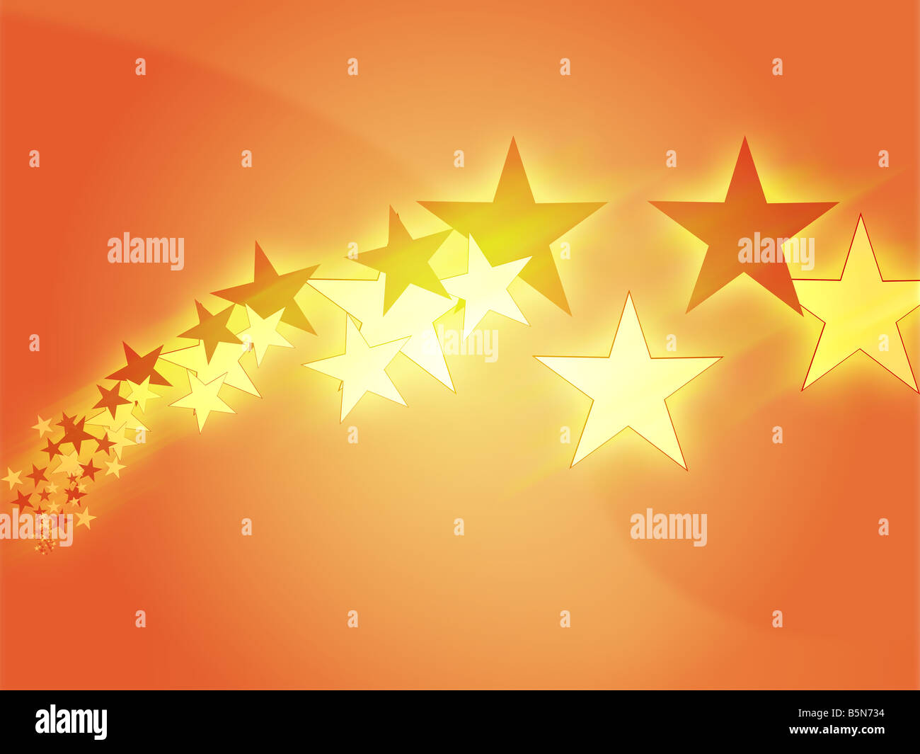 Abstract geometric wallpaper background of dynamic flying stars Stock ...