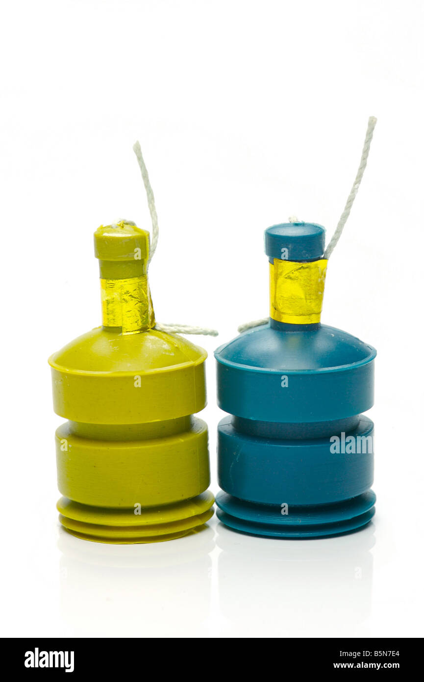 Party poppers isolated against a white background Stock Photo - Alamy
