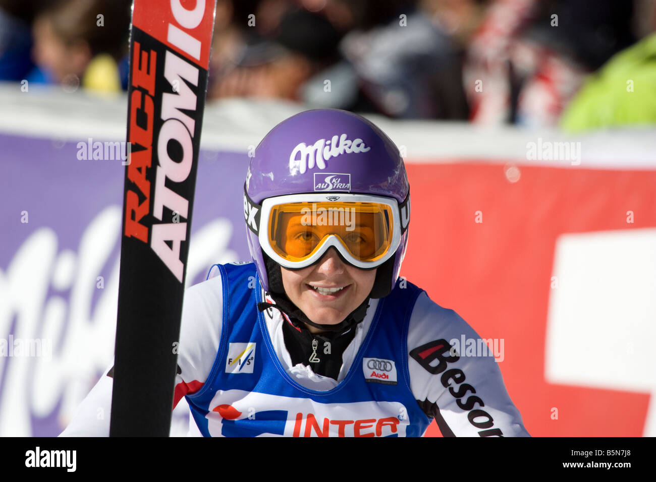 SOELDEN AUSTRIA OCT 25 KIRCHGASSER Michaela AUT competing in the womens ...