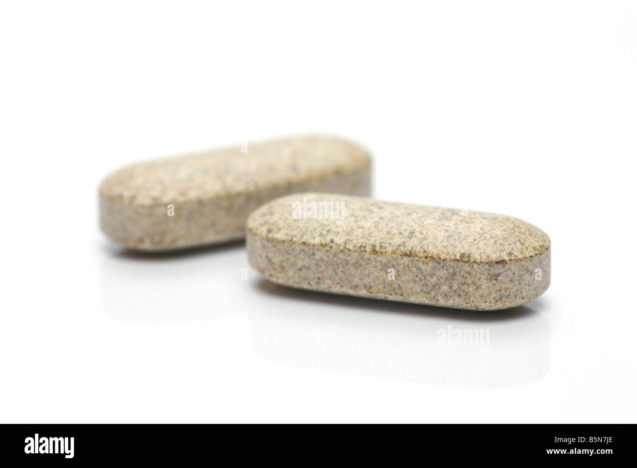 Prescription tablets isolated against a white background Stock Photo ...