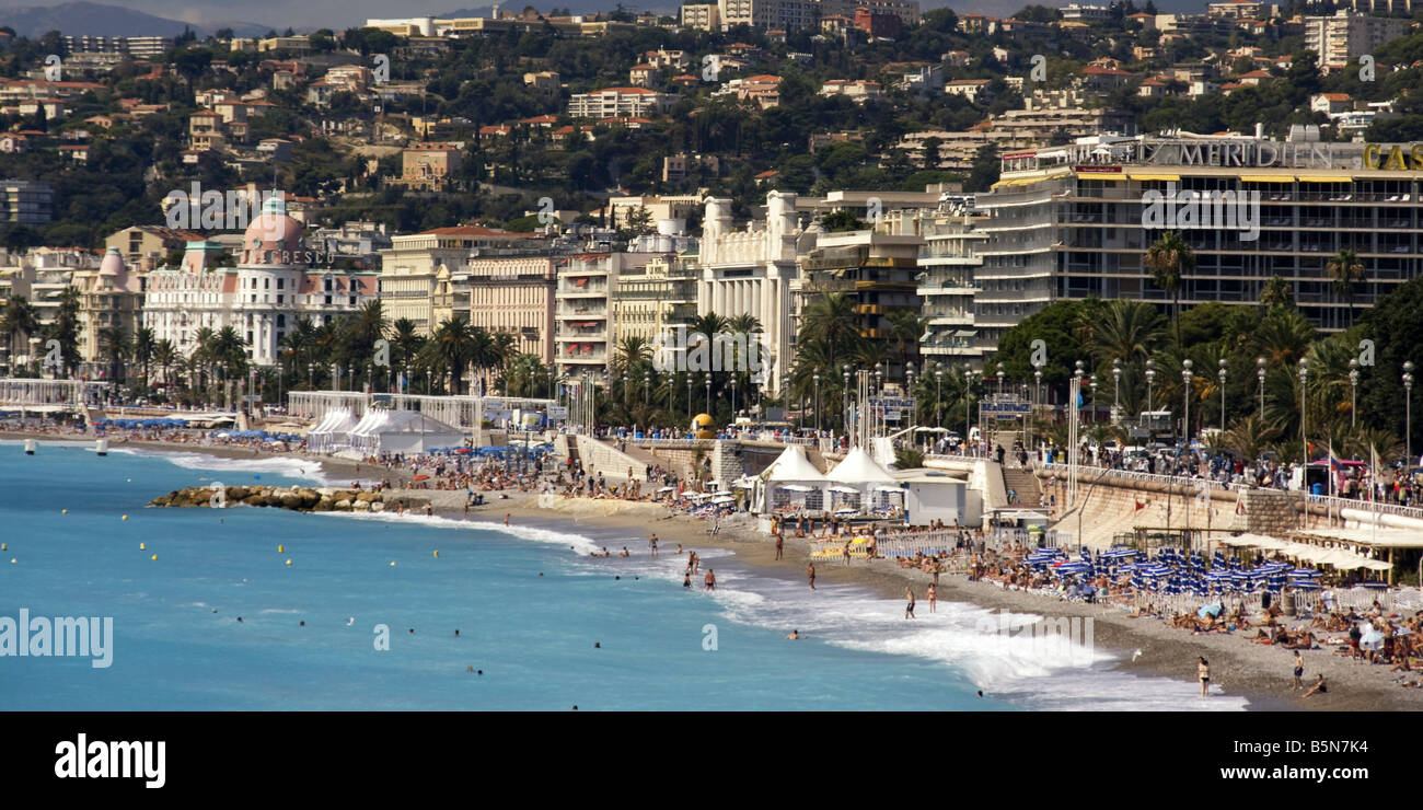 Nice france beach hi-res stock photography and images - Alamy