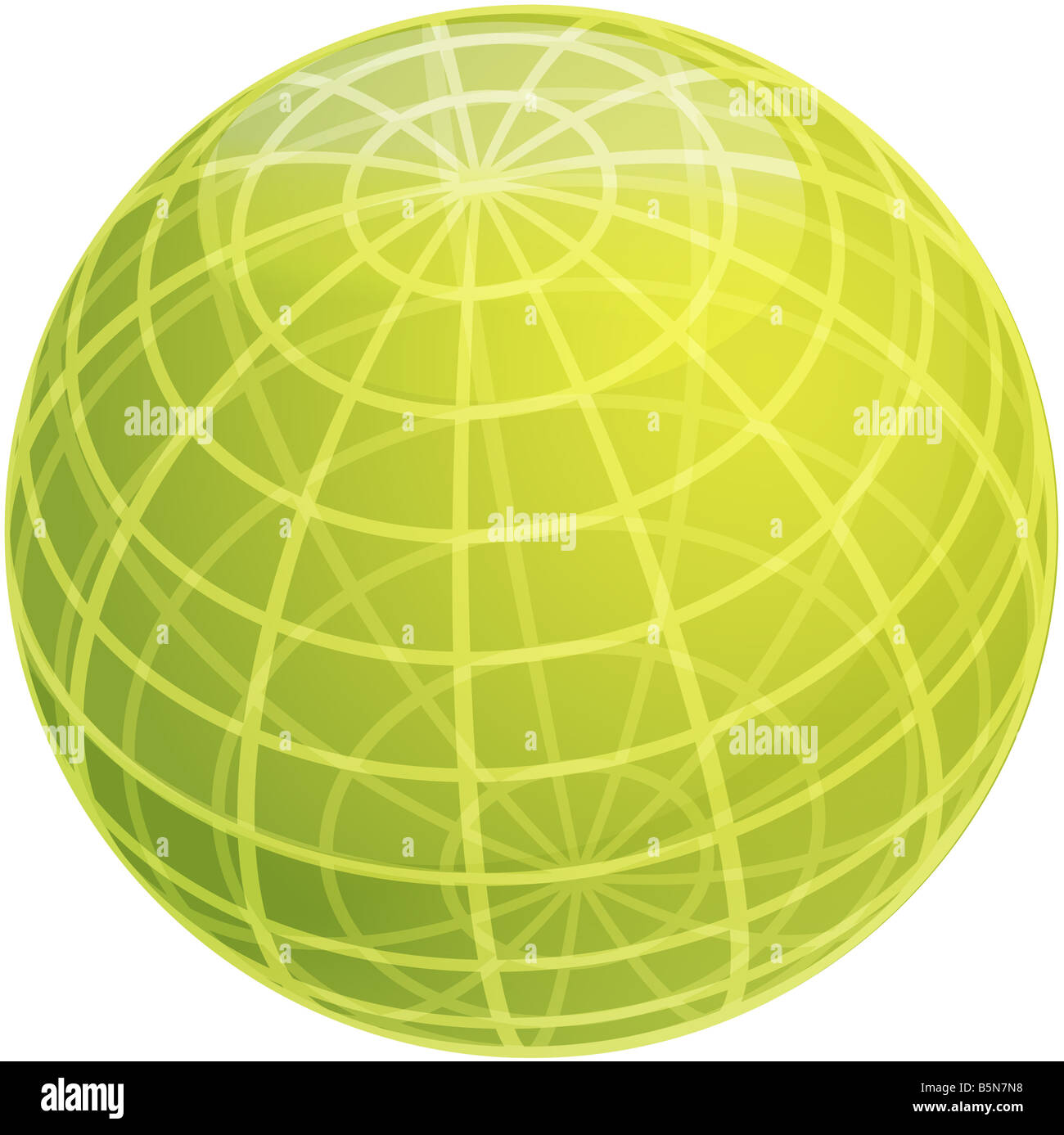 Blank glossy sphere with 3d grid pattern Stock Photo - Alamy