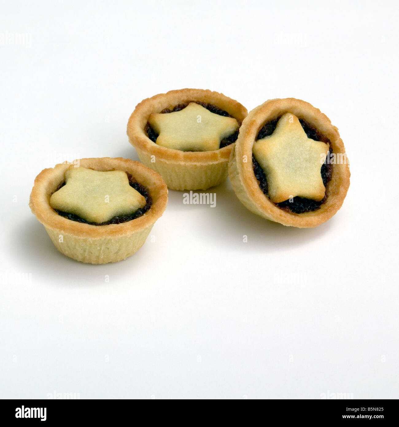 Group of three mince pies Stock Photo - Alamy