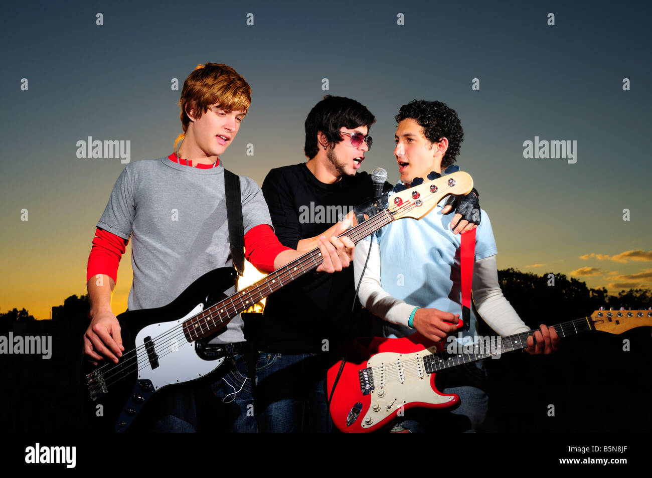 Teen rock band hi-res stock photography and images - Alamy