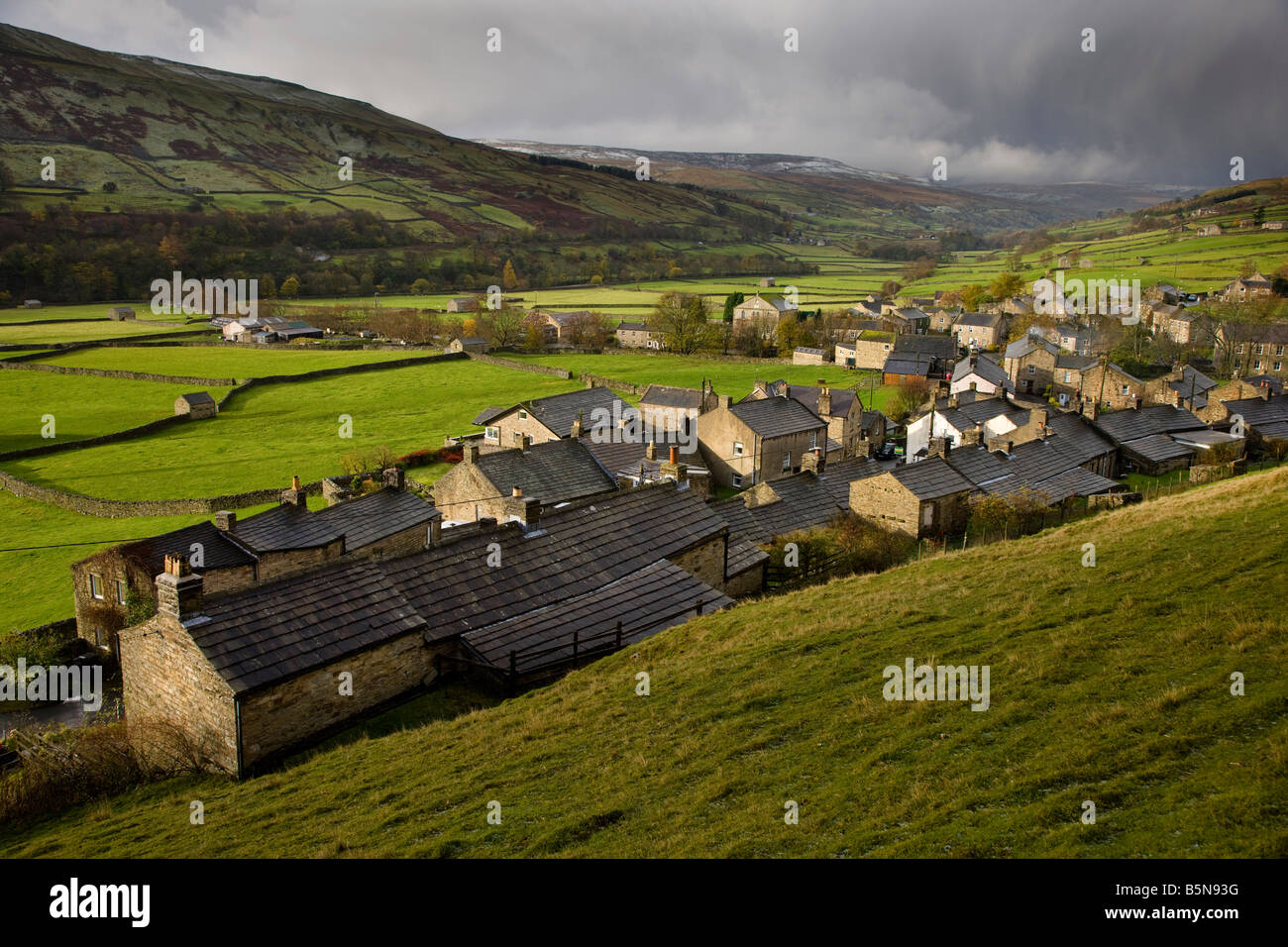 Gunnerside Swaledale Yorkshire Dales National Stock Photos & Gunnerside ...