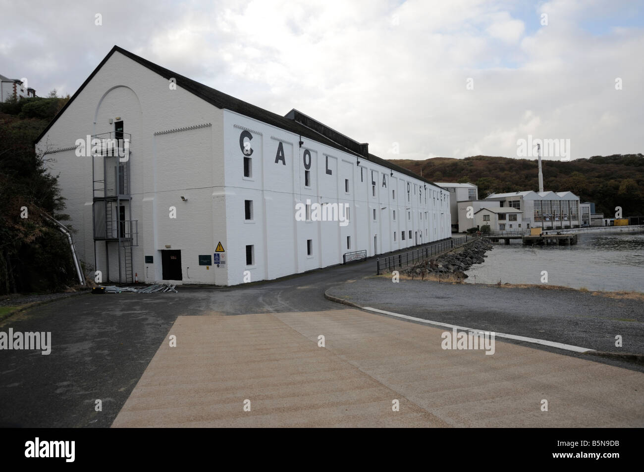 Close up view of front of Caol Ila distillery Stock Photo - Alamy