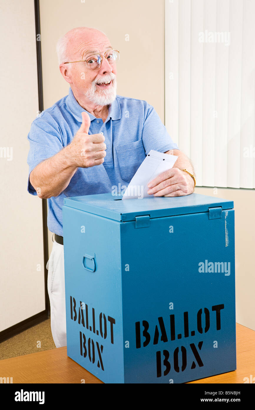 Ballot voter voting senior elderly hi-res stock photography and images ...