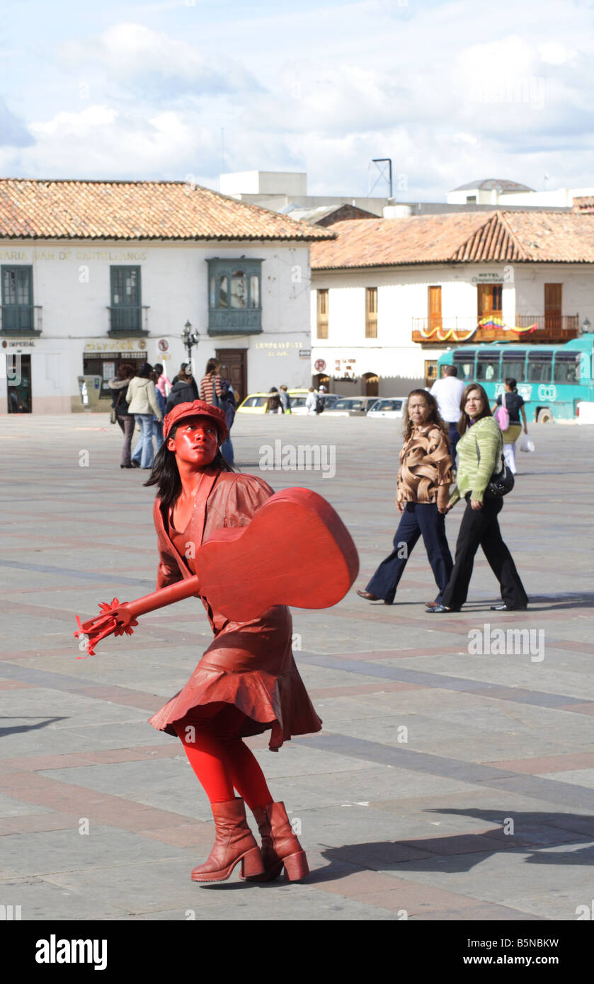 street performer, Tunja, Boyacá, Colombia, South America Stock Photo - Alamy