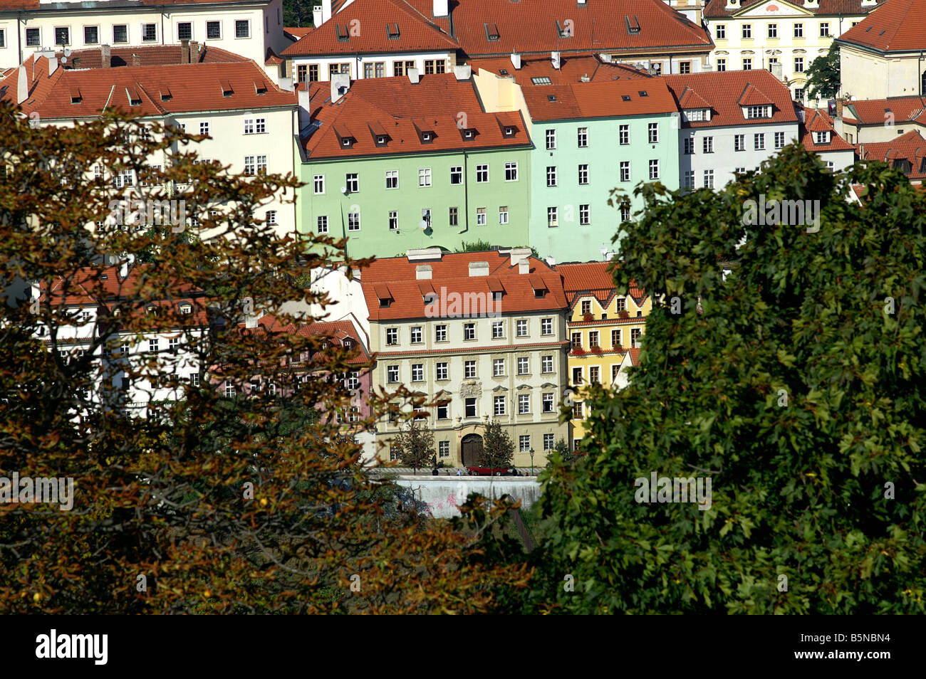 view from observation tower in Prague Stock Photo - Alamy
