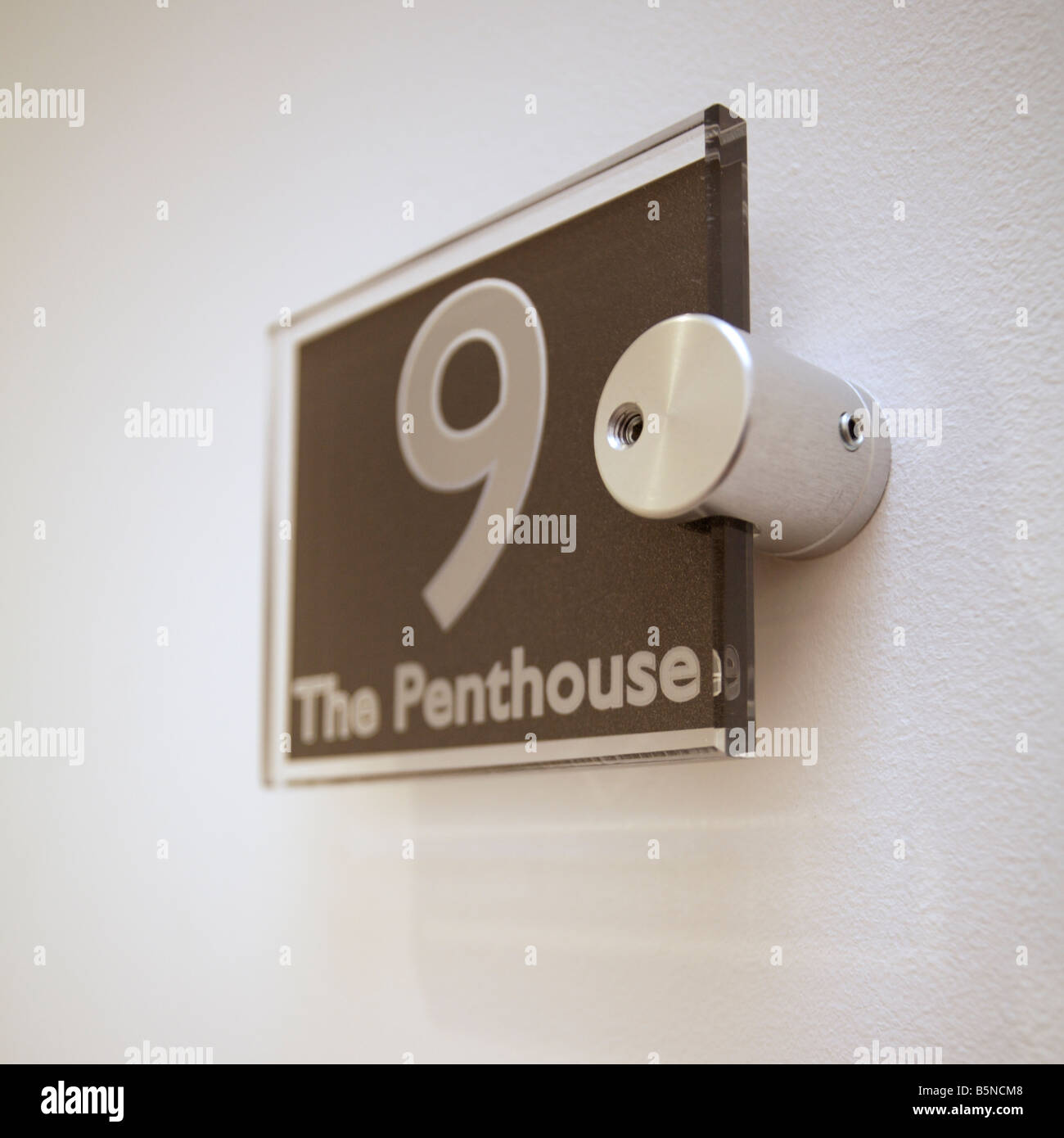 Penthouse number sign signage hi-res stock photography and images - Alamy