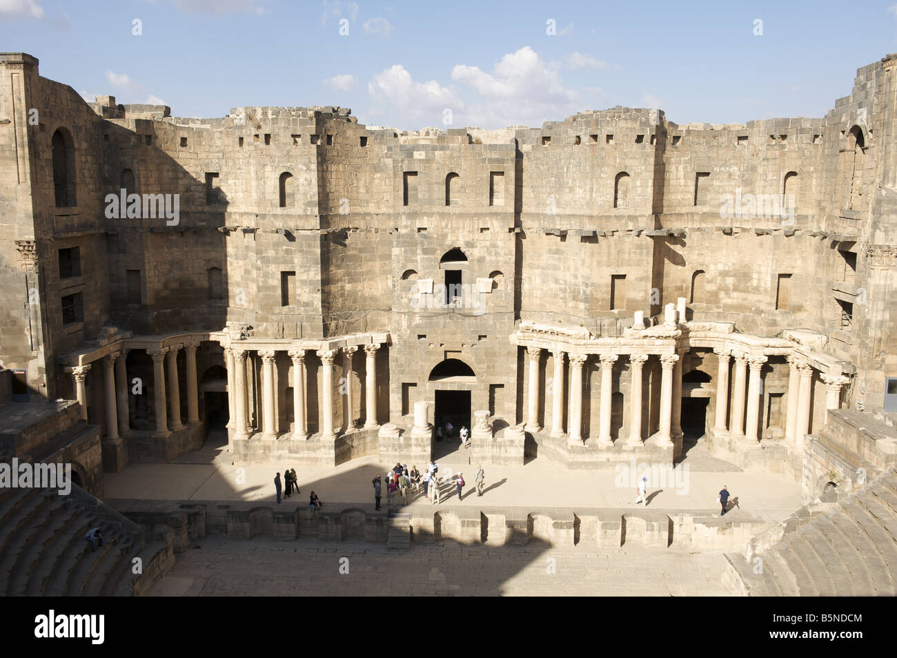 Bosra roman amphitheatre Stock Photo - Alamy